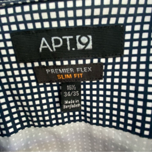 Apt. 9 | Shirts | 33 Mens Apt9 Premier Flex Slim Fit Dress Shirt | Poshmark